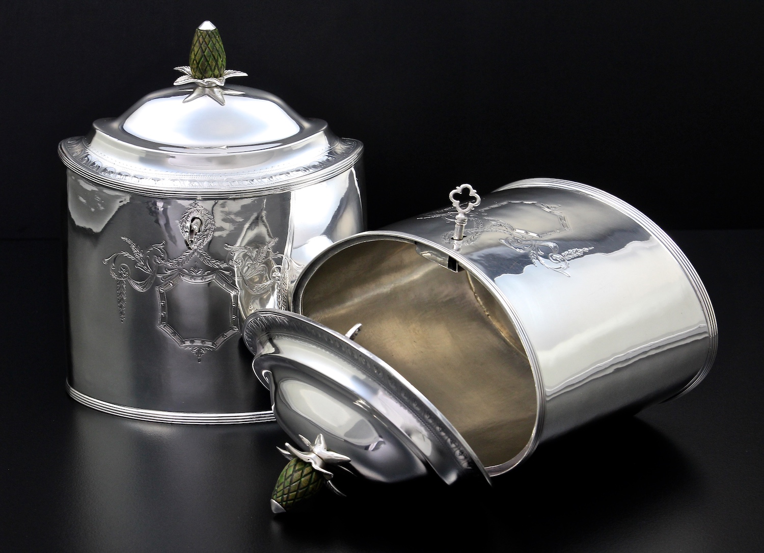 Silber-Galerie - INFOS "Teedosen"
